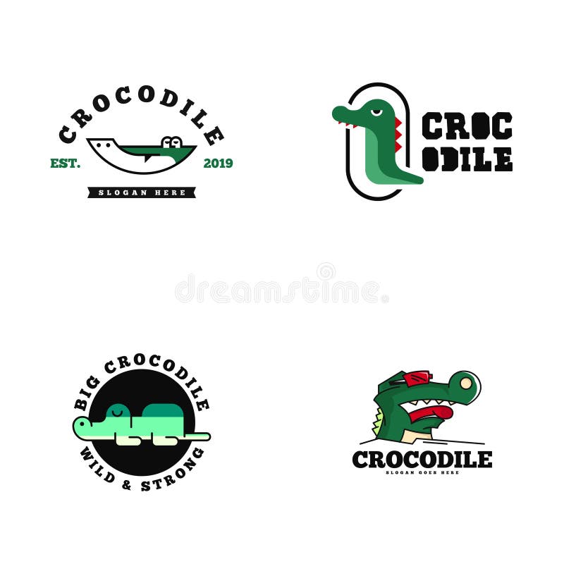 Crocodile Logo . Reptile Logo Template Stock Illustration ...