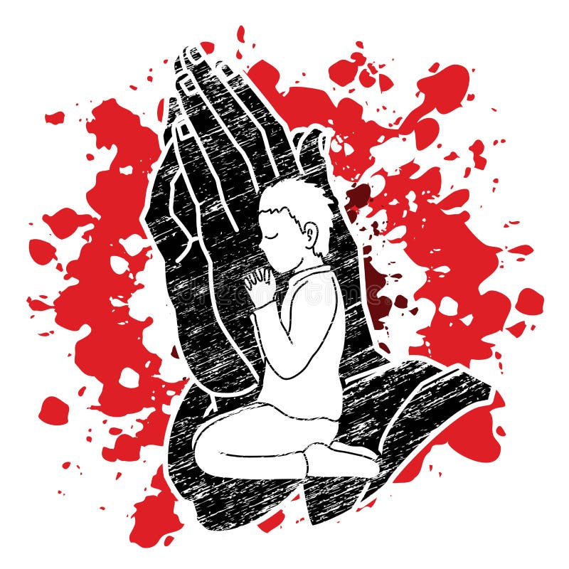 Boy Prayer, Christian Praying, Praise God, Worship Cartoon Stock Vector ...