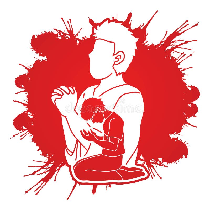 Prayer, Christian Praying ,Praise God, Worship Cartoon Graphic Stock ...