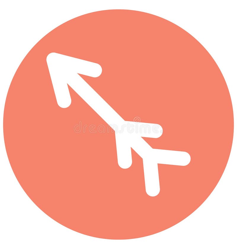 Print Arrow Isolated Vector Icon Which Can Easily Modified or Edit ...