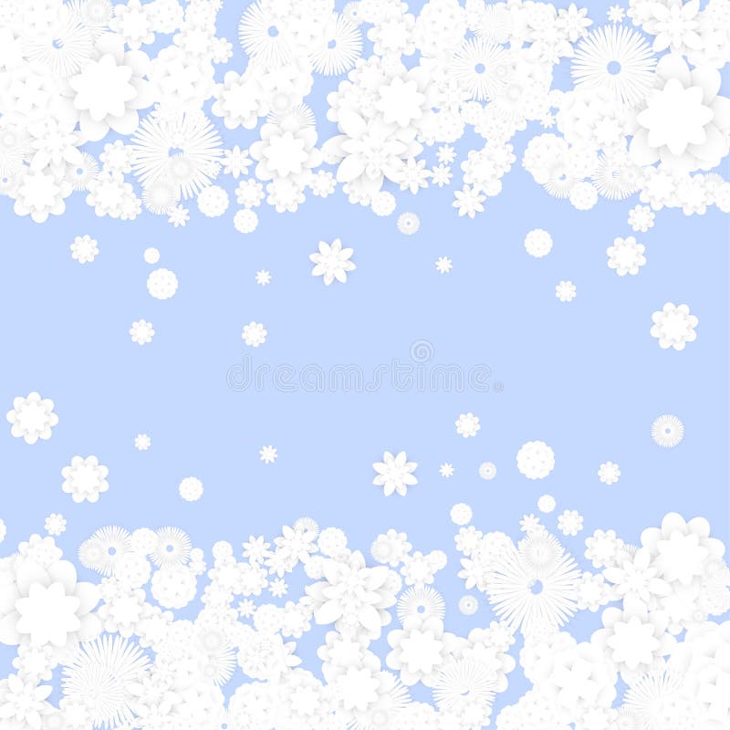 Vector Background with White Flowers Stock Vector - Illustration of ...