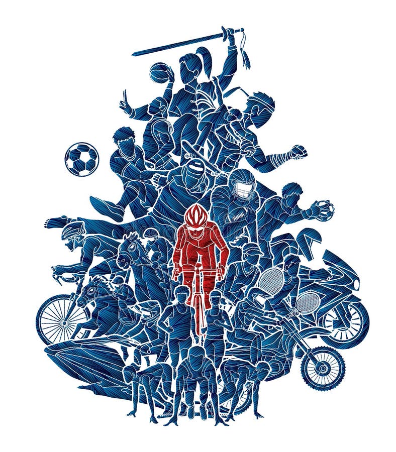 Mix Sports Players Stock Illustrations – 64 Mix Sports Players Stock ...