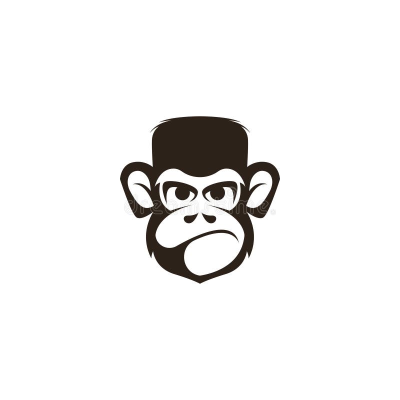 Monkey Head Logo Template Vector. Monkey Face Logo Template Vector ...