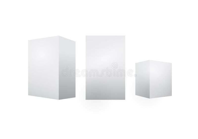 Medicine Packaging Box Mock-up Set.Different Size Stock Vector ...