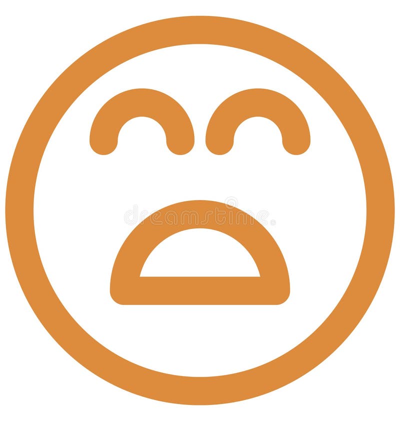 Baffled Emoticon, Stare Emoticon Color Vector Icon Which Can Easily ...