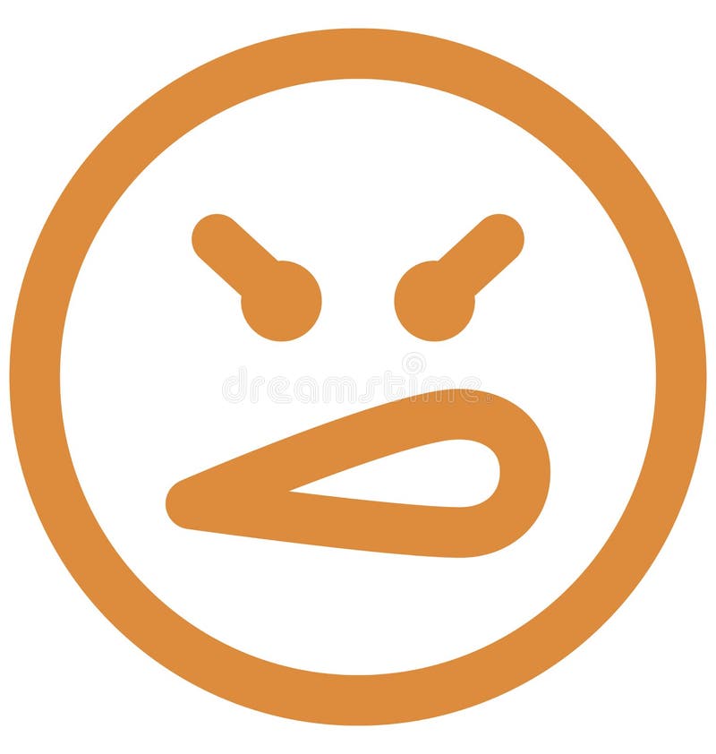 Mind, Gaze Emoticon Vector Isolated Icon Which Can Easily Modify or ...