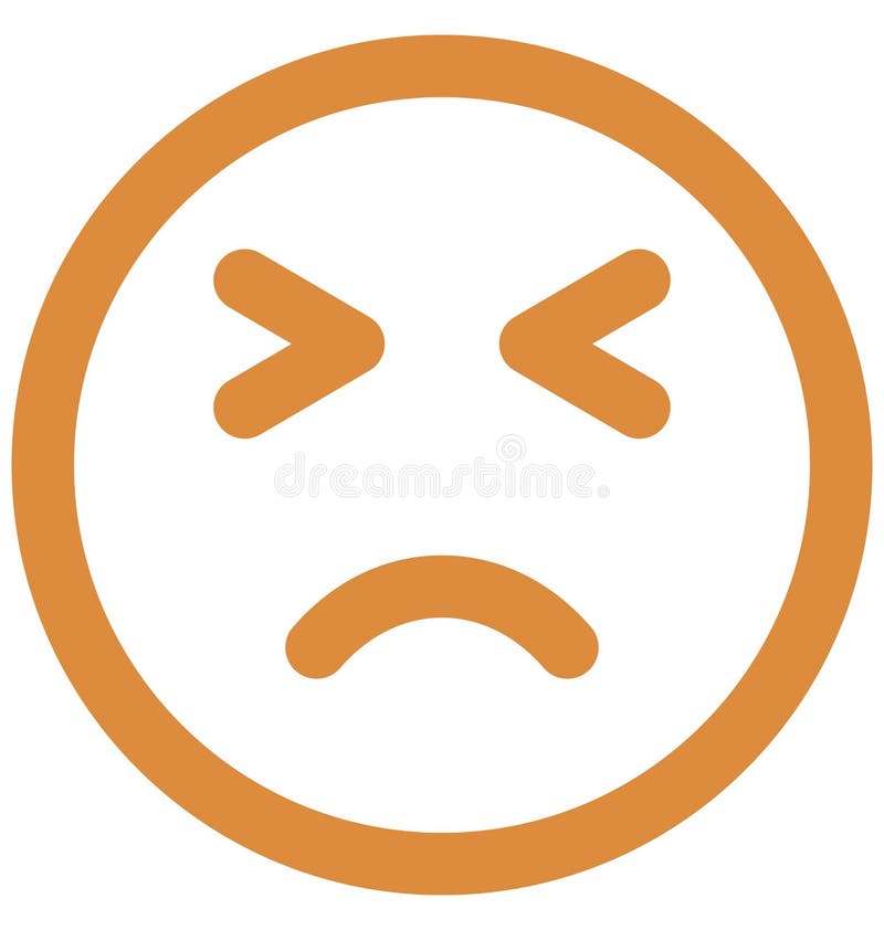 Mind, Smiley Vector Isolated Icon Which Can Easily Modify or Edit Mind ...