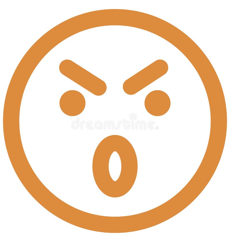 Worried, Emoticons Vector Isolated Icon Which Can Easily Modify or Edit ...