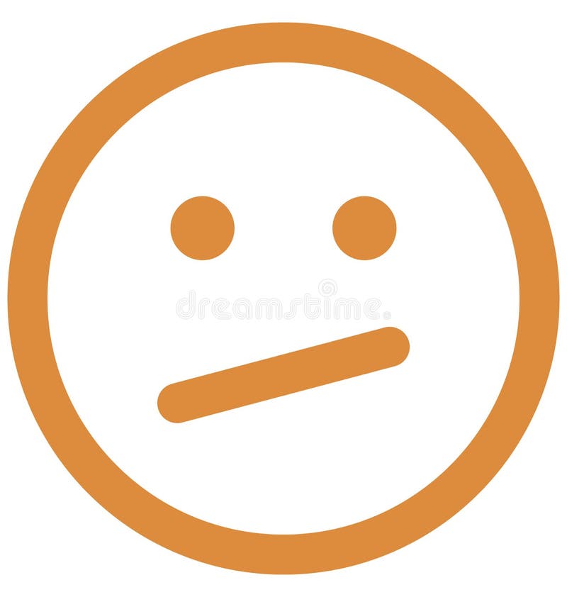 Dull, Emoticons Vector Isolated Icon Which Can Easily Modify or Edit ...