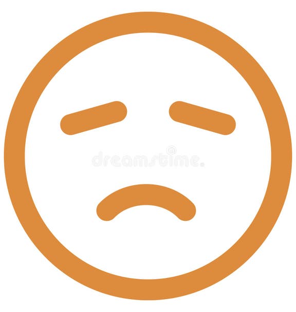 Bemused Face, Nodding Vector Isolated Icon Which Can Easily Modify or ...