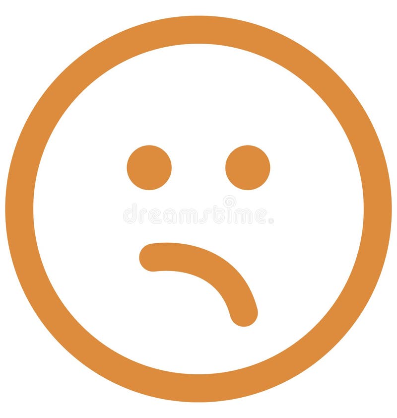 Bemused Face, Emoticons Vector Isolated Icon Which Can Easily Modify or ...