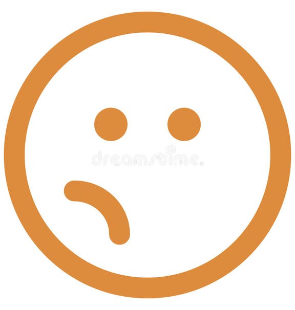 Bemused Face, Emoticons Vector Isolated Icon Which Can Easily Modify or ...