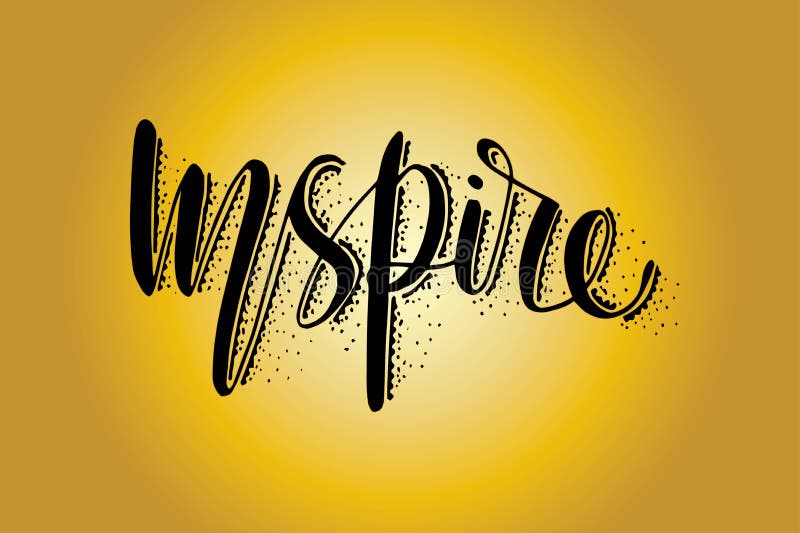 Hand Lettering Inspire Stock Illustrations – 11,526 Hand Lettering ...