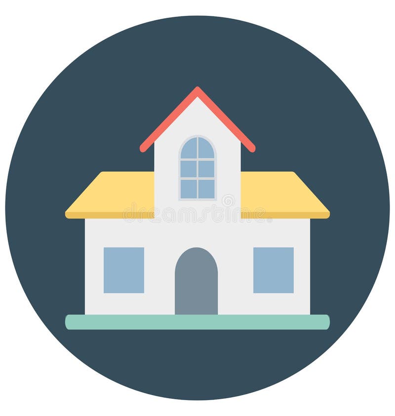 Residence Vector Icon Which Can Easily Modify or Edit Stock Vector ...