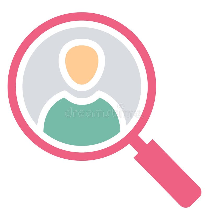 Profile Finder Isolated Vector Icon Which Can Easily Modify or Edit ...