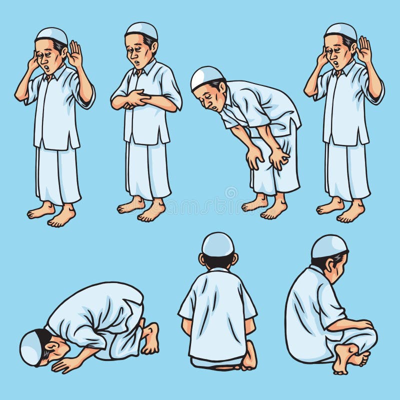 Sholat Stock Illustrations – 226 Sholat Stock Illustrations, Vectors ...