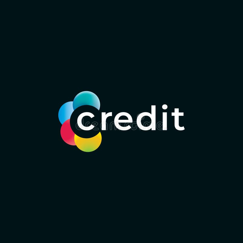 Credit Vector Logo. Colorful Icon Stock Vector - Illustration of ...