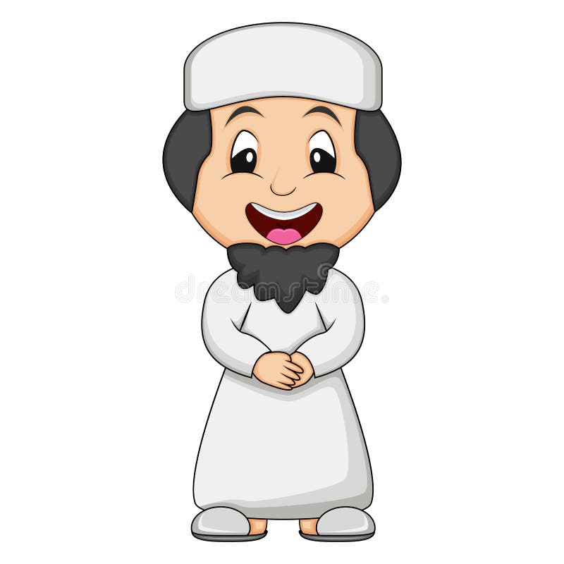 Moslem Man Cartoon Vector Illustration Stock Vector - Illustration of ...