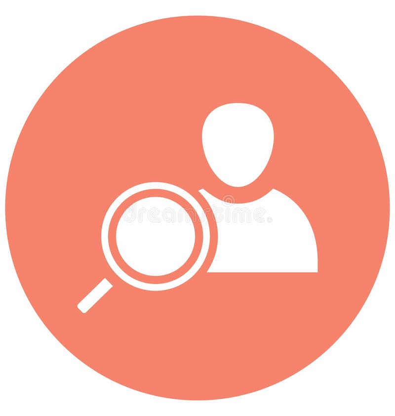 Print Profile Finder Isolated Vector Icon Which Can Easily Modify or ...