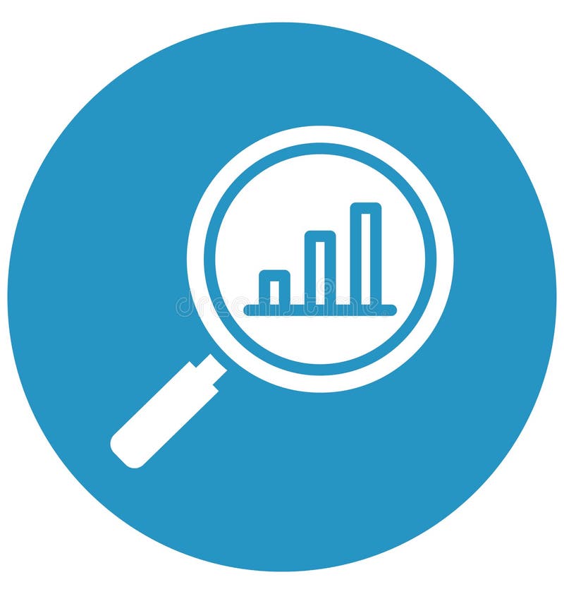 Search Graph Isolated Vector Icon Which Can Easily Modify or Edit Stock ...