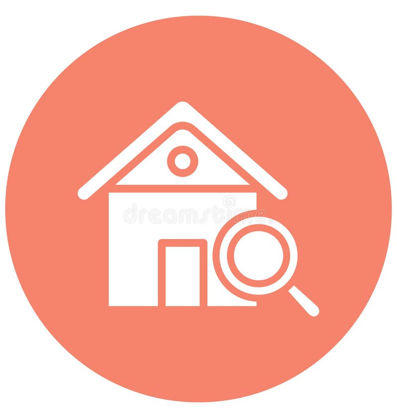 Finding House Isola Finding House Isolated Vector Icon Which Can Easily ...