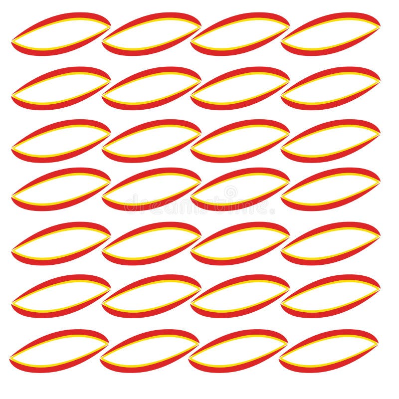 Abstract Design Red and Yellow Nut Stock Vector - Illustration of ...