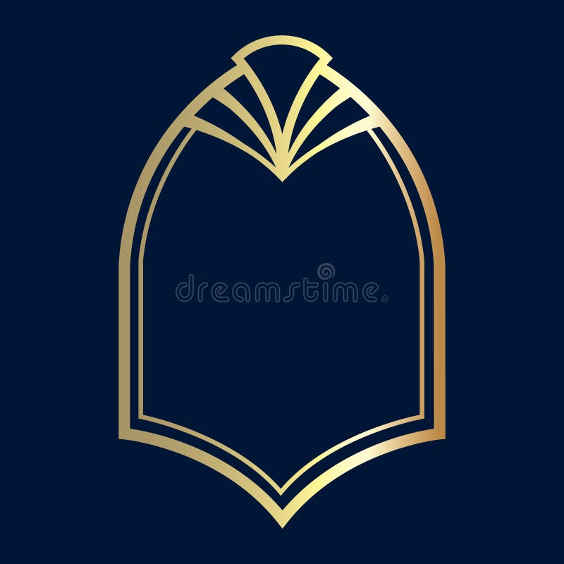 Rococo Style Design Ornaments Template. Rococo Logo Stock Illustration ...