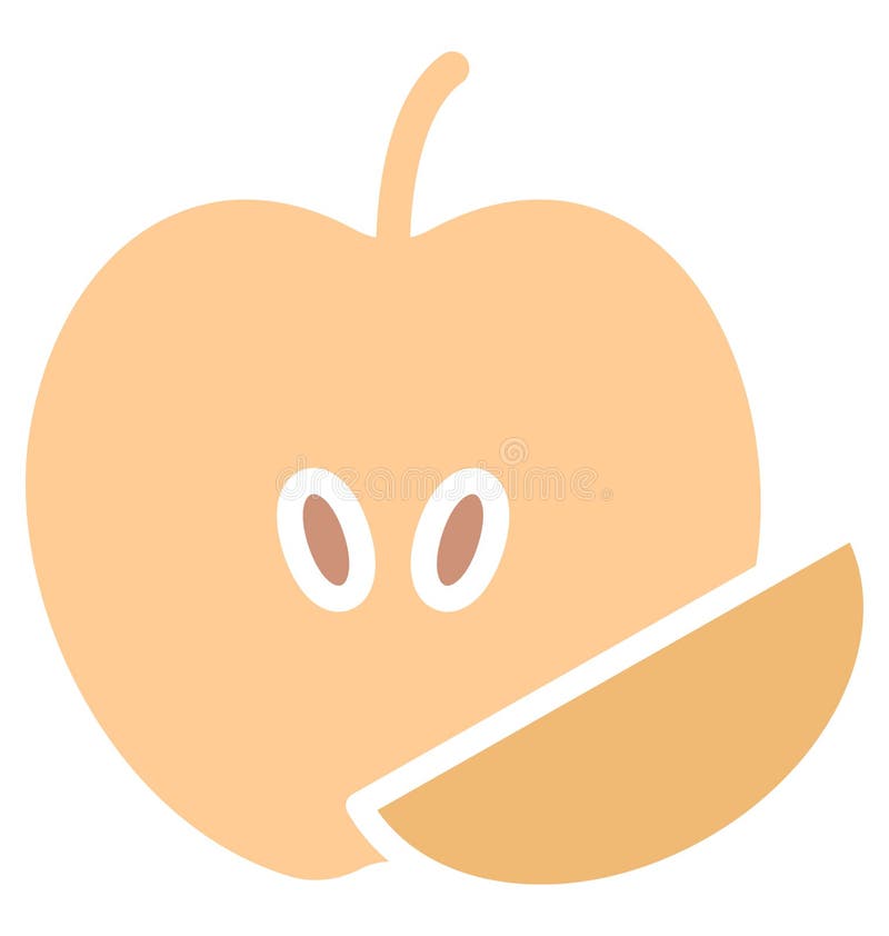 Appl Apple Isolated Vector Icon Which Can Easily Modify or Edite ...
