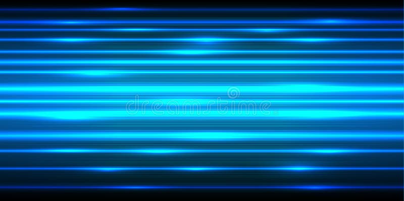 Abstract Blue Light Power Line Fast Speed on Black Design Modern ...