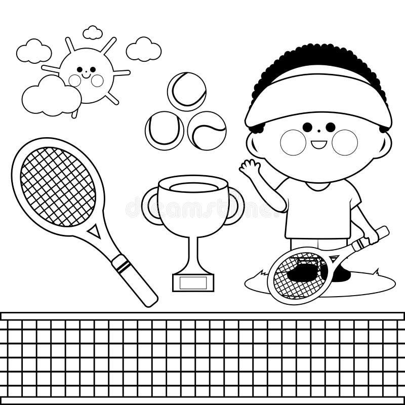 Tennis Coloring Pages To Print