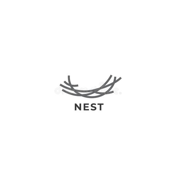Nest Vector Logo. Nest Icon Stock Vector - Illustration of icon ...