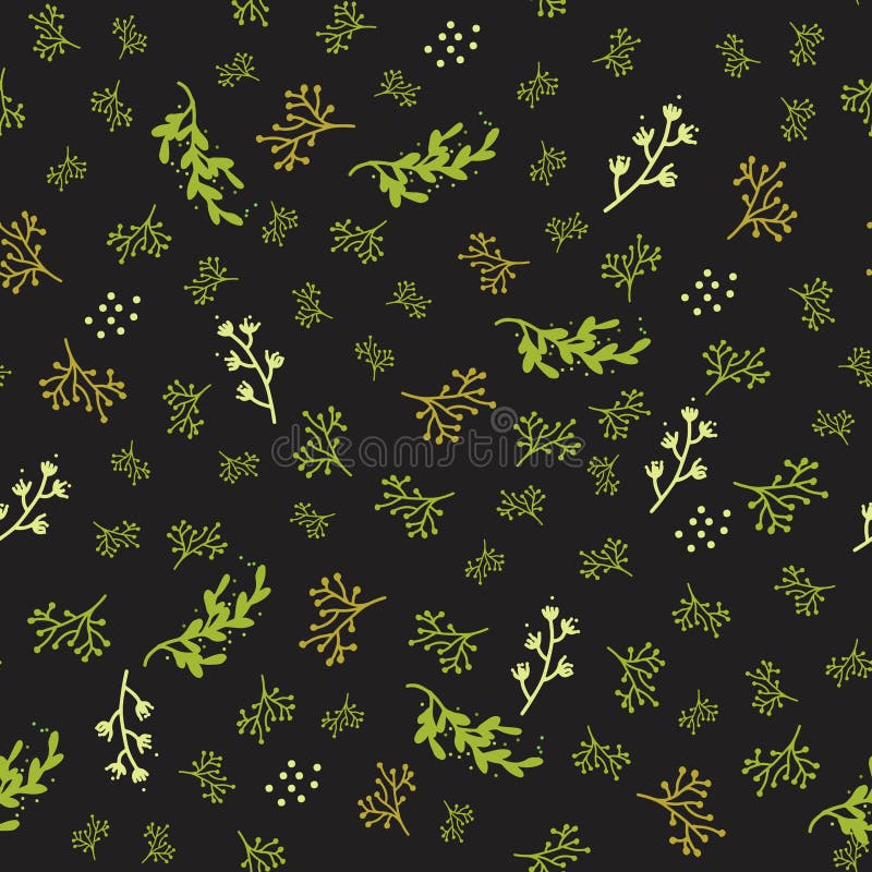Floral Branch Seamless Pattern for Your Design Stock Vector ...