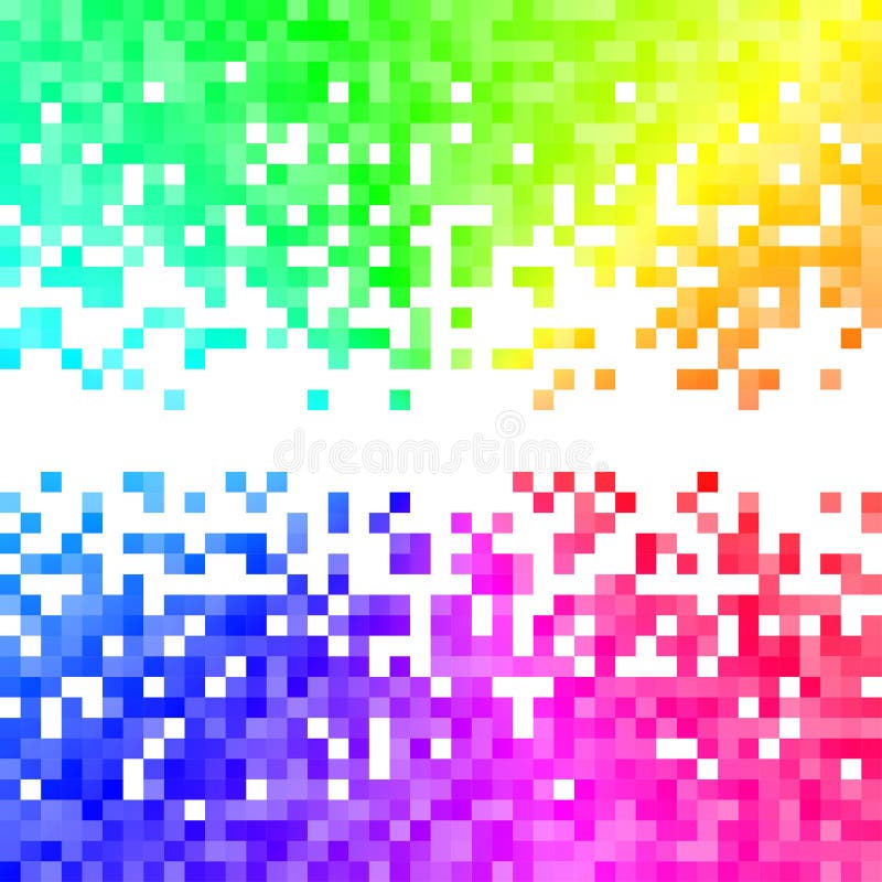 Fading Blue and Violet Pixel Pattern Stock Vector - Illustration of ...