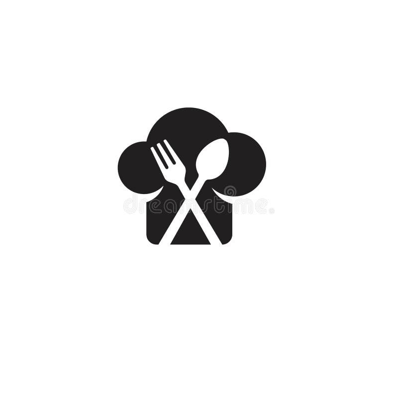 Hat Chef, Spoon and Fork Logo Icon Template Vector Illustration Design ...
