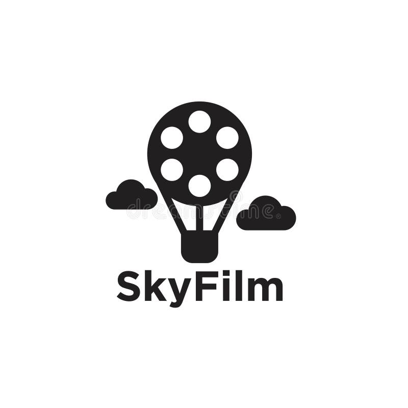 Sky Film Icon Logo Vector Illustration Design Stock Illustration ...