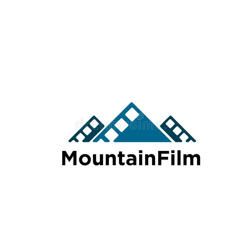 Mountain Film Icon Logo Vector Illustration Design Stock Illustration ...