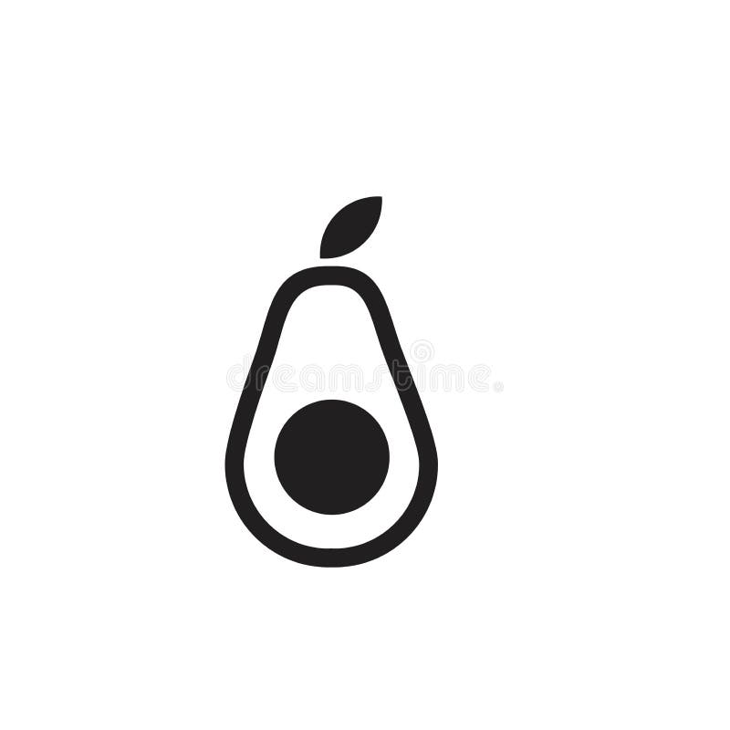 Avocado Fruit Line Vector Illustration Design Stock Illustration ...