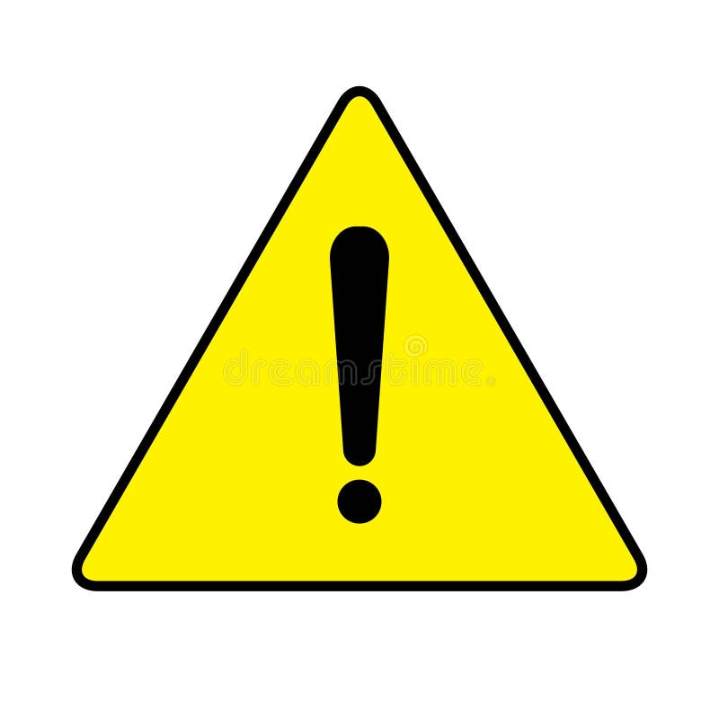 Warning Icon Drawing by Illustration Stock Vector - Illustration of ...