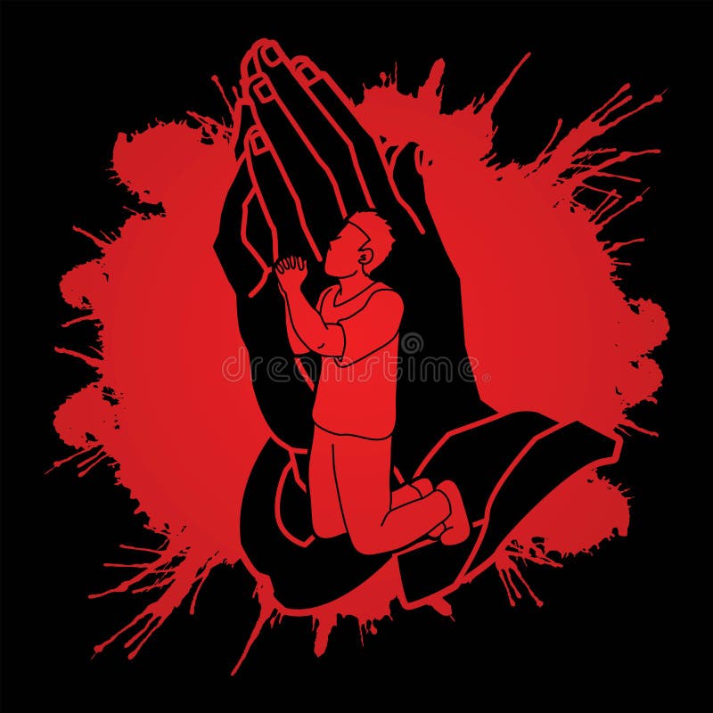 Prayer, Christian Praying ,Praise God, Worship Cartoon Graphic Stock ...