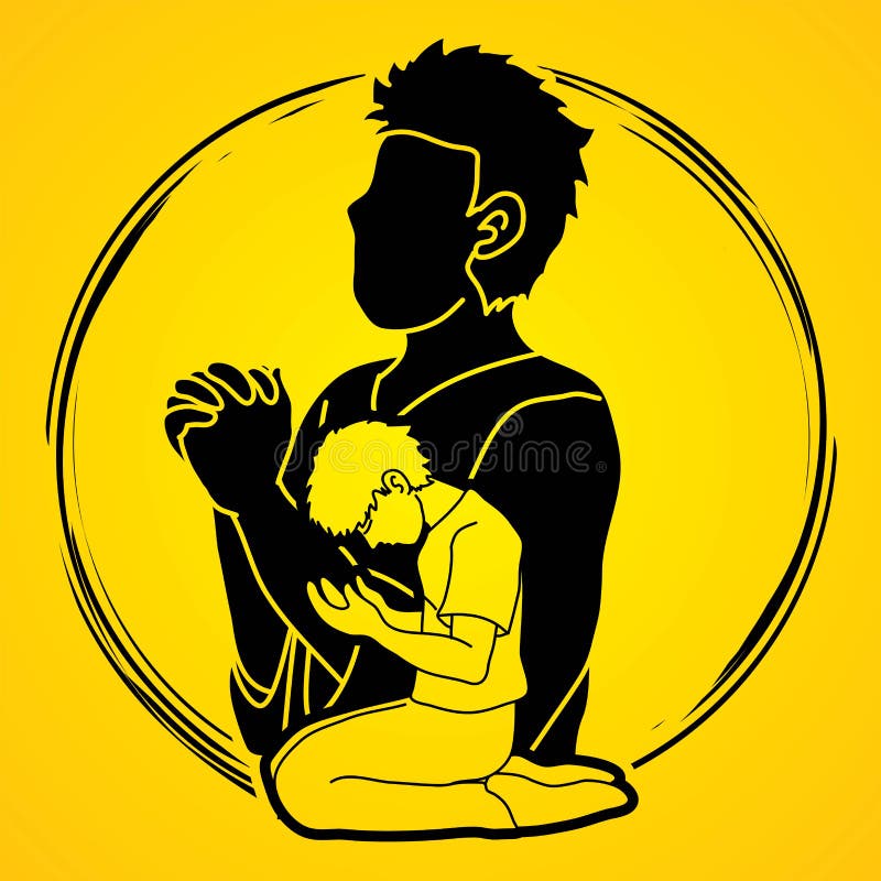 Prayer, Christian Praying ,Praise God, Worship Cartoon Graphic Stock ...