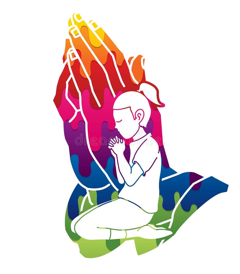 Prayer, Christian Praying ,Praise God, Worship Cartoon Graphic Stock ...
