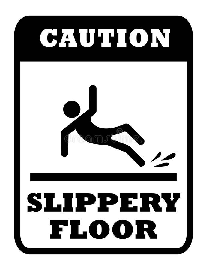 Slippery Floor Danger Vector Pictogram Stock Vector - Illustration of ... Slippery Floor Danger Vector Pictogram Stock Vector - Illustration of ...