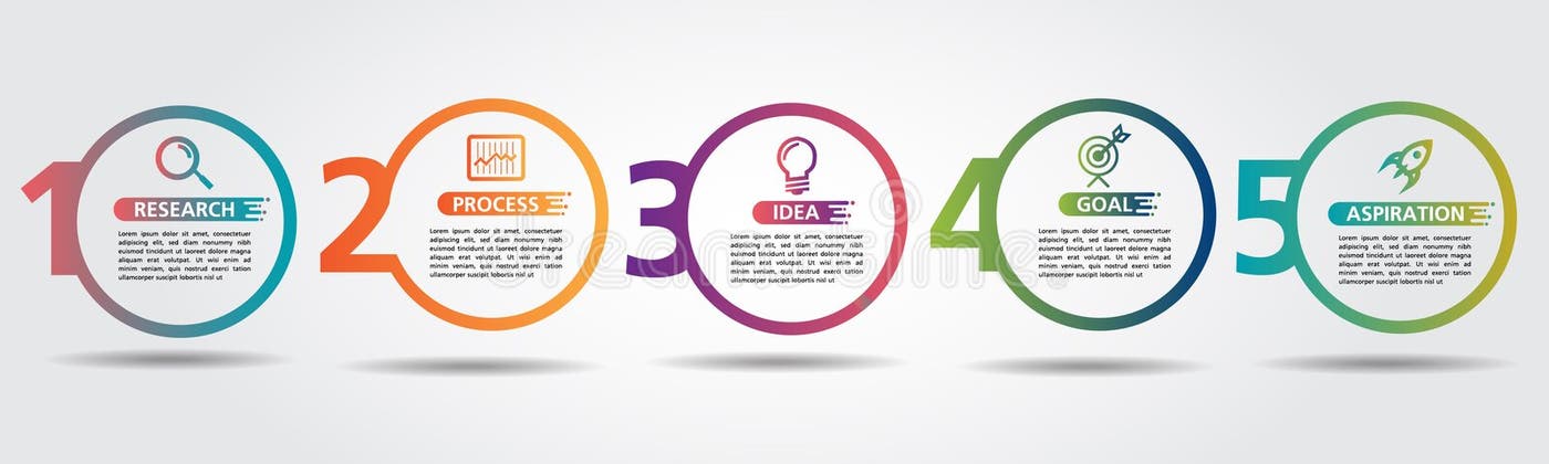 Infographic Design 5 Process Steps Stock Illustrations – 15,790 ...