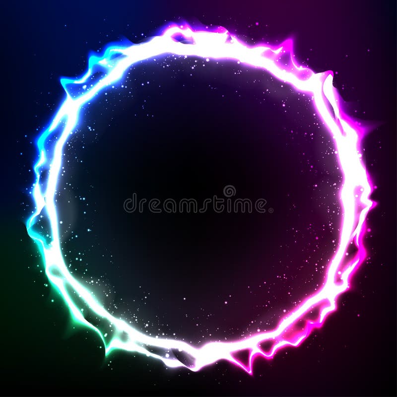 Cosmic circle frame stock vector. Illustration of curve - 145956651