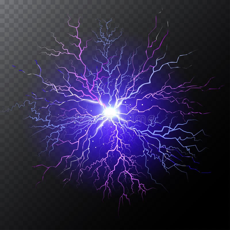 Purple lightning bolt stock vector. Illustration of bolt - 146709415