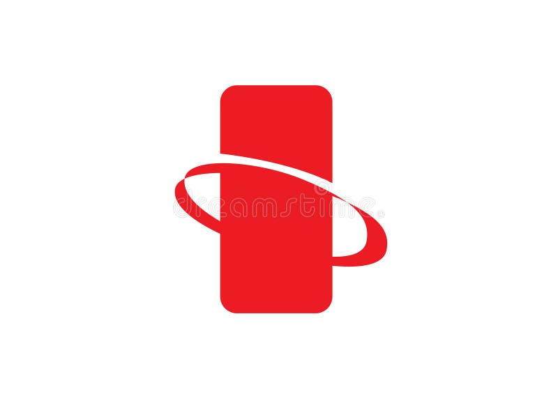 Red logo phone icon design stock vector. Illustration of phone - 146756375