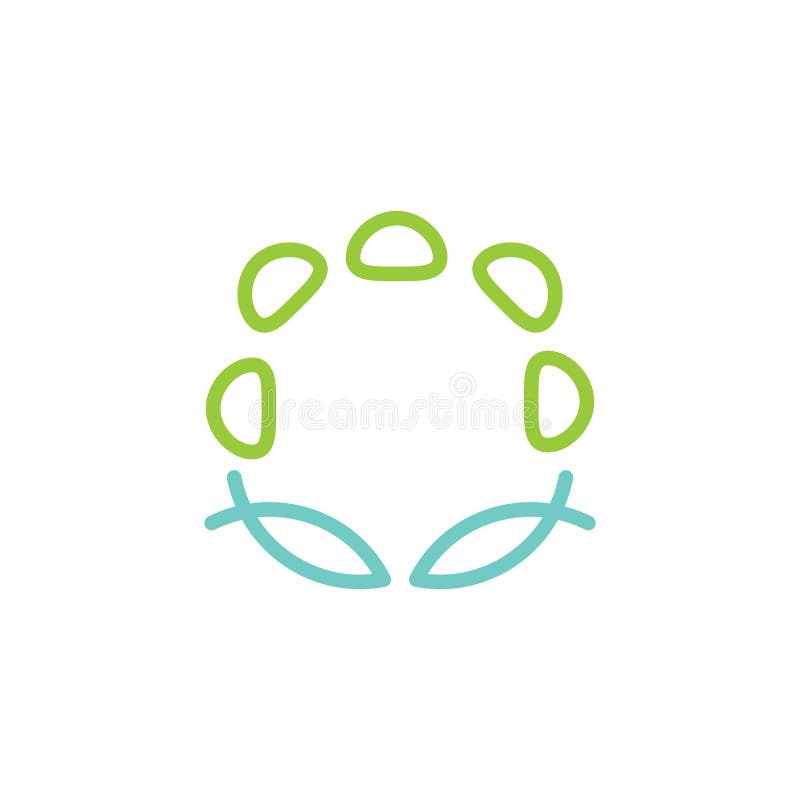 Christian Society Vector Logo. Christian Community Logo. Fish Elements ...