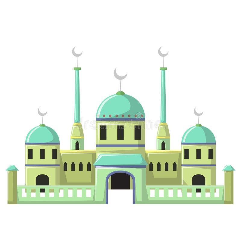 Quba Mosque of Medina stock vector. Illustration of graphic - 65094879