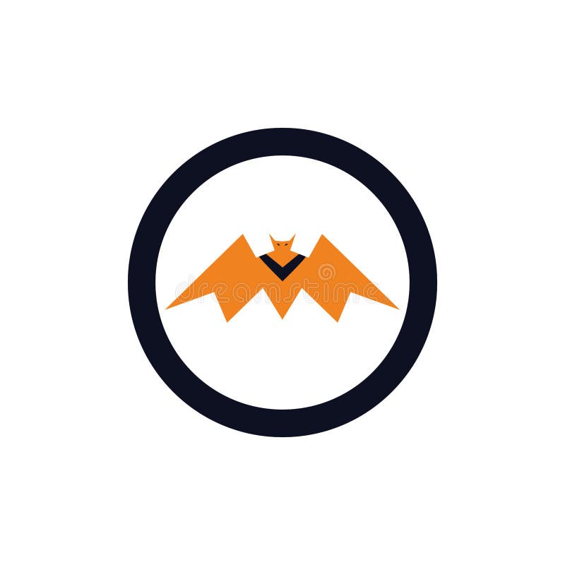 Yellow King Bat Icon and Logo Concept Stock Illustration - Illustration ...