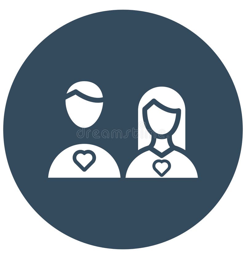 Coup Couple Isolated Vector Icon that Can Be Easily Modified or Editle ...
